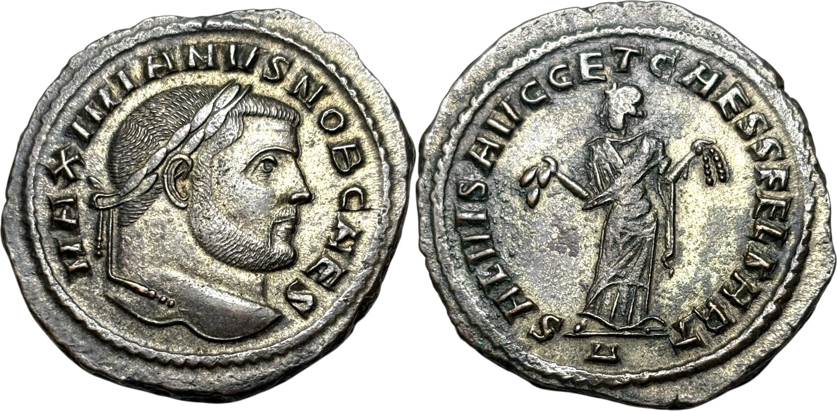 Roman Empire 299-303 AD. Galère, superbe follis de Carthage vz | MA-Shops