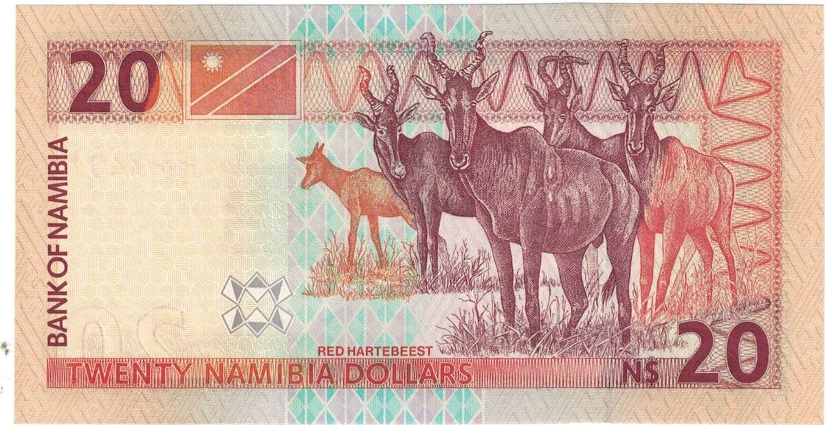 Namibia 20 Namibia Dollars Geldschein, KM:5a, UNZ | MA-Shops