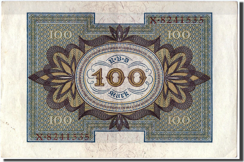 Deutschland 100 Mark 1920 Geldschein, 1920-11-01, SS+ | MA-Shops