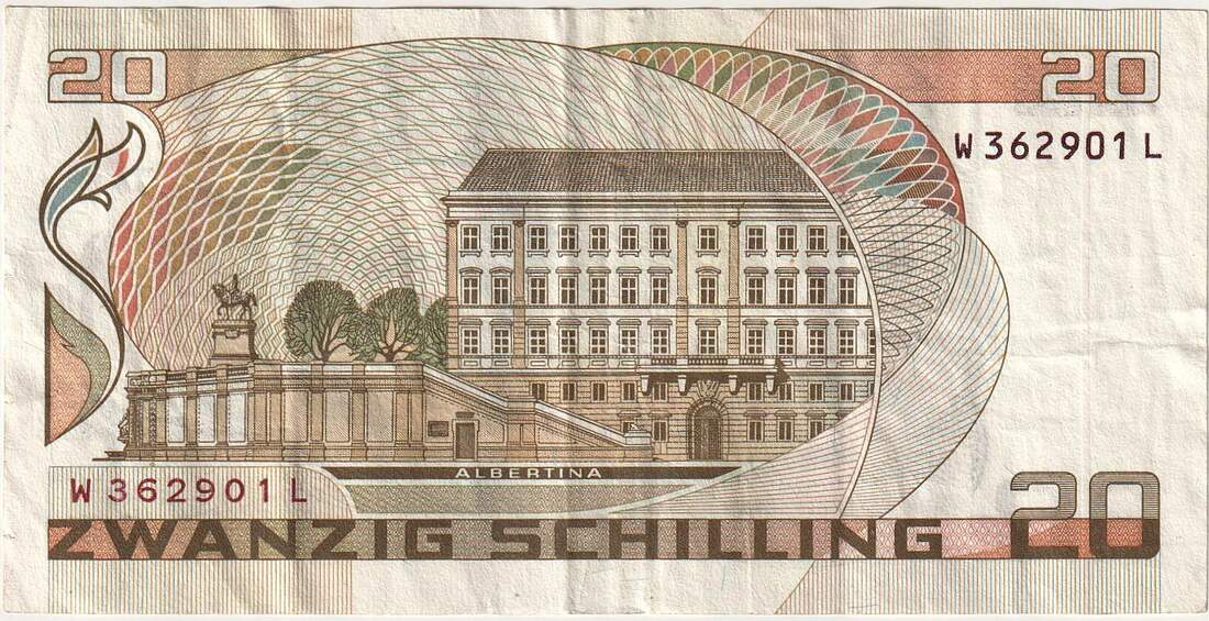 Österreich 20 Schilling 1985 Geldschein, 1985-10-01, KM:148, SS | MA-Shops
