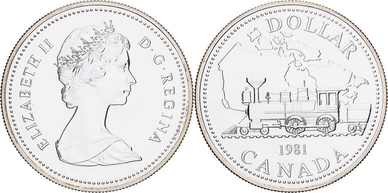 Kanada Dollar 1981 Royal Canadian Mint Münze, Elizabeth II, Royal ...
