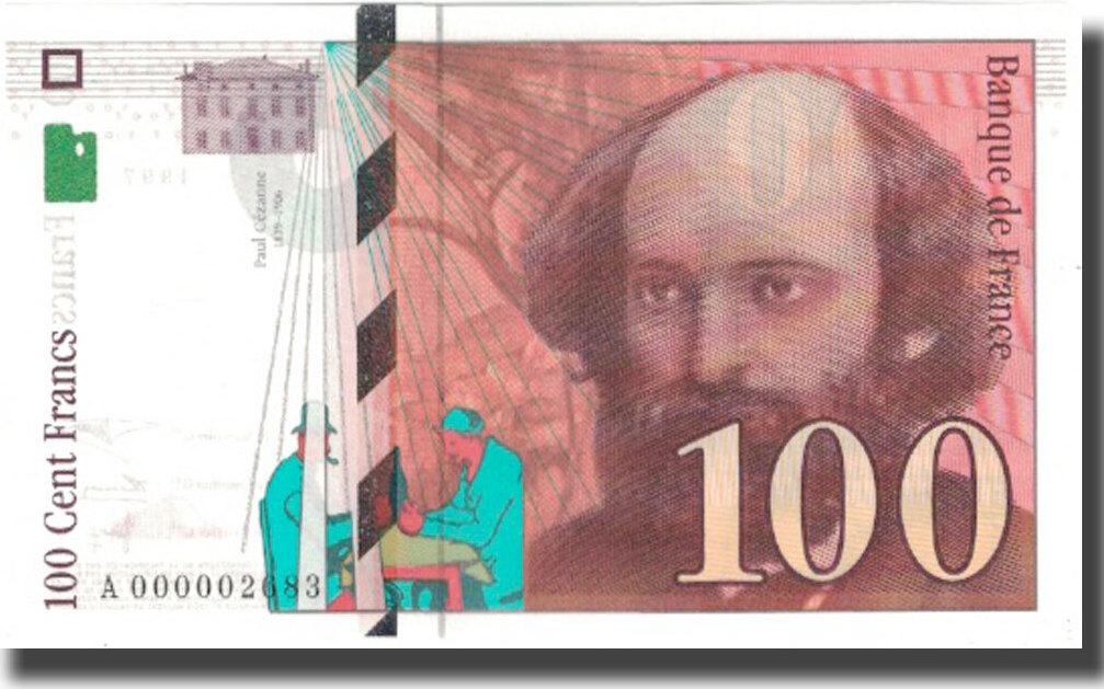Frankreich 100 Francs Cézanne, 1997, UNZ, Fayette:74.1A, KM:158a | MA-Shops