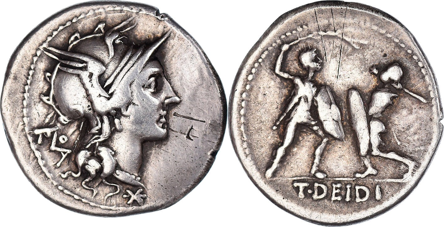 Denarius 113-112 BC Rome Münze, Didia, Rome, SS, Silber, Crawford:294/1 ...