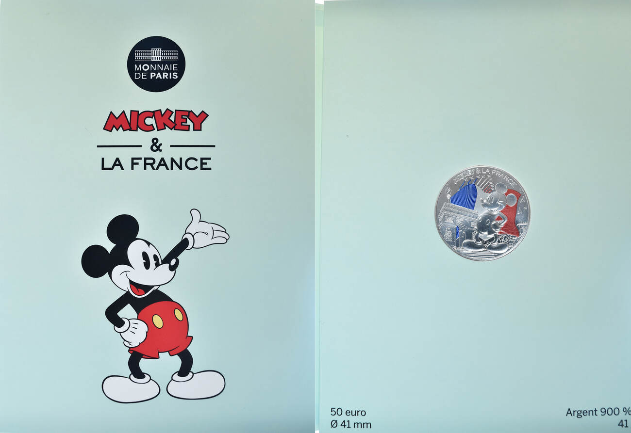 Frankreich 50 Euro 2018 Monnaie de Paris Mickey & la France (Champs ...