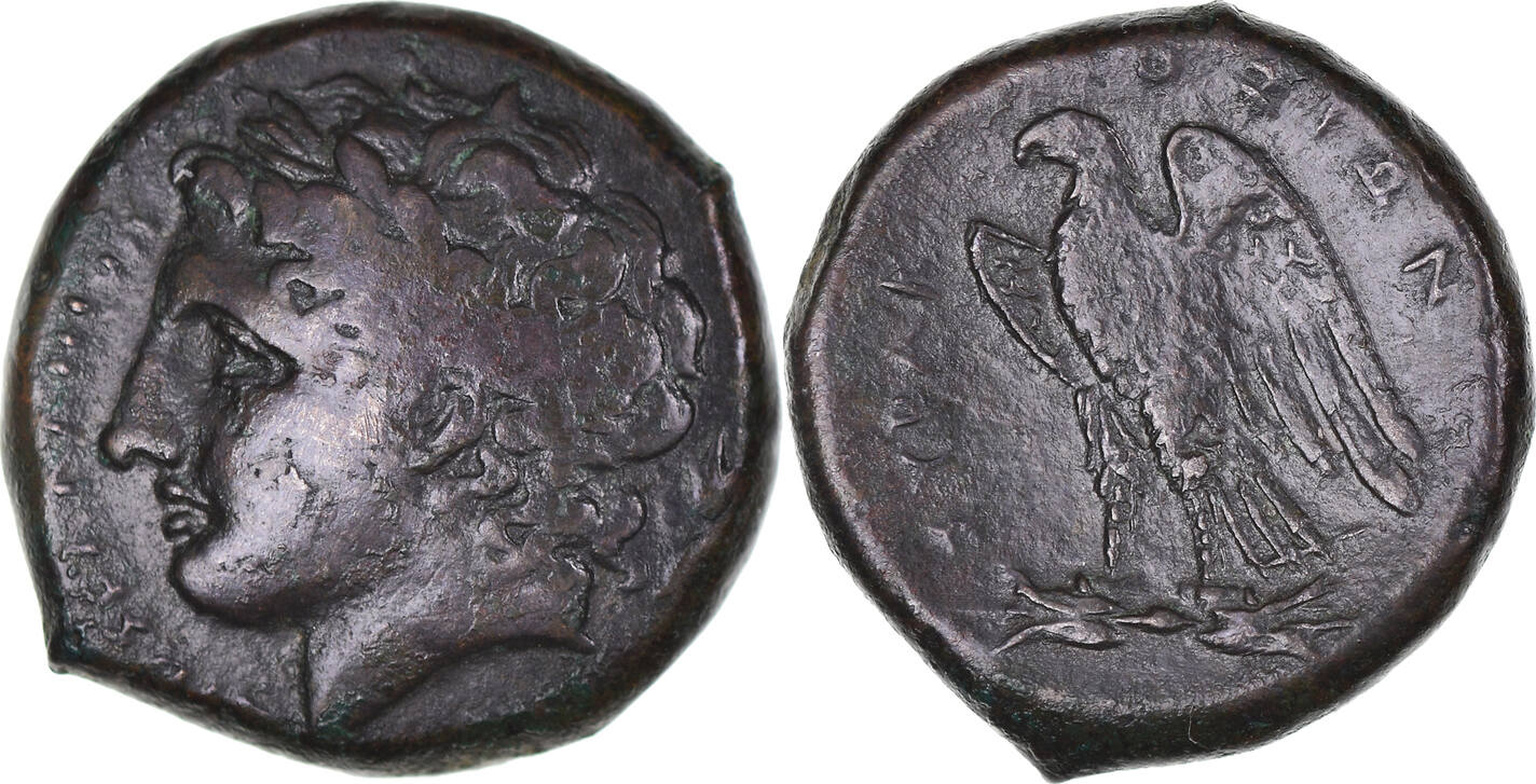 Bronze 287-278 BC Syracuse Münze, Sicily, Hiketas II, Syracuse, S, HGC ...