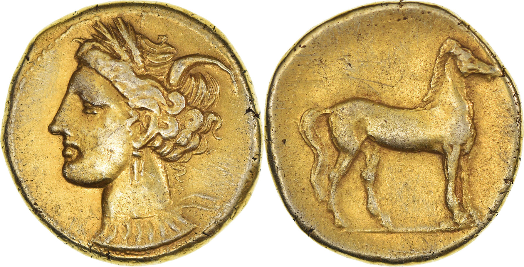 Stater 320-310 v. Chr Carthage Zeugitana, Carthage, Electrum, SS | MA-Shops