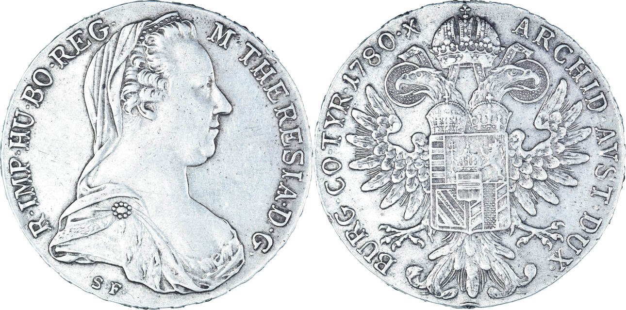 Österreich Thaler 1780 Vienna Münze, Maria Theresa, Vienna, Restrike ...
