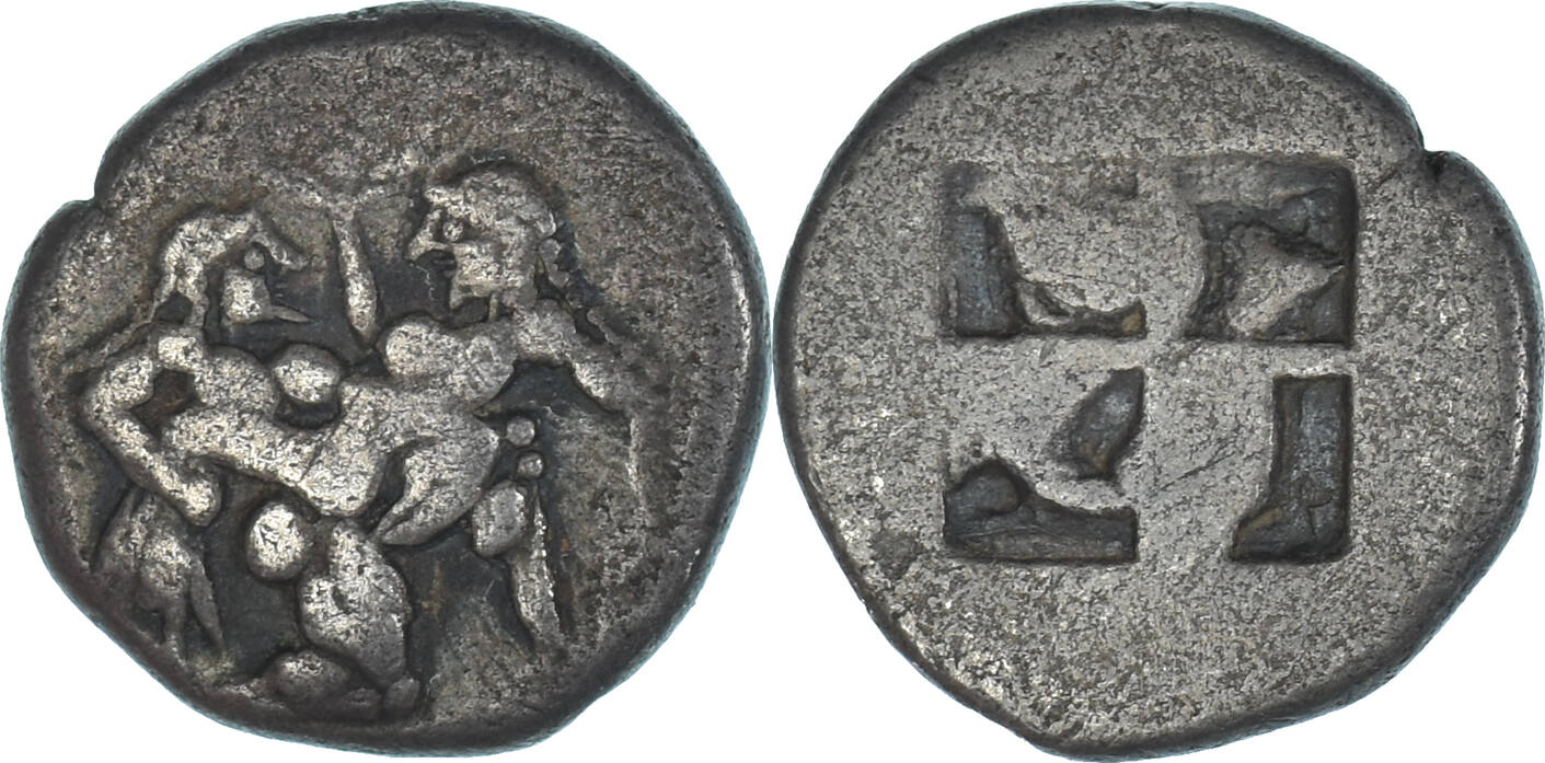 Drachm 550-463 BC Thasos Münze, Thrace, Thasos, S+, Silber, SNG-Cop ...