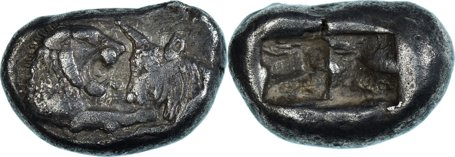 1/3 Stater ca. 561-546 BC Sardes Münze, Lydia, Kroisos, Sardes, SS+ ...