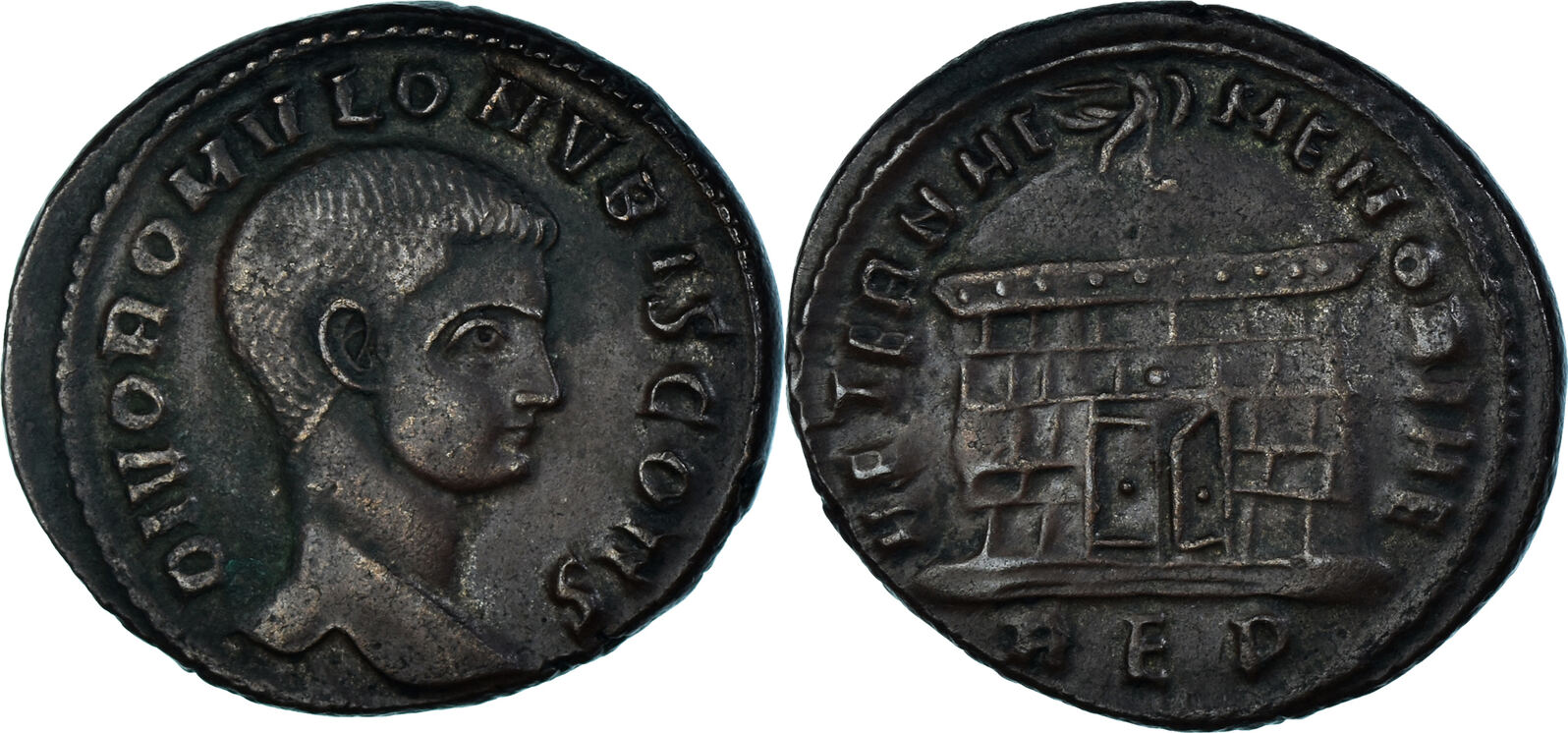 Nummus 310-311 Rome Münze, Divus Romulus, Rome, VZ, Billon, RIC:VI-257 ...