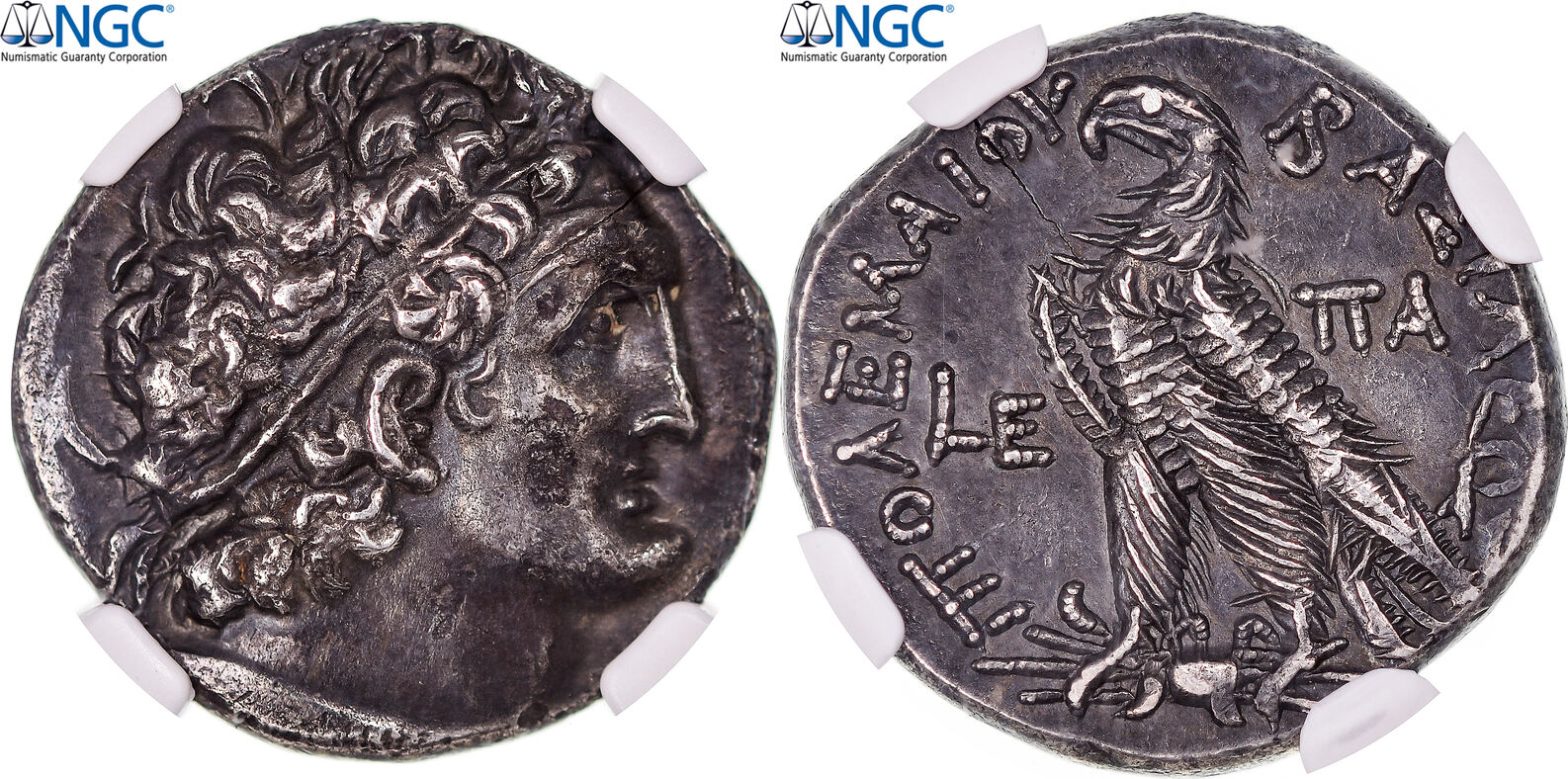 Tetradrachm 113-112 BC Alexandria Münze, Egypt, Cleopatra III & Ptolemy ...