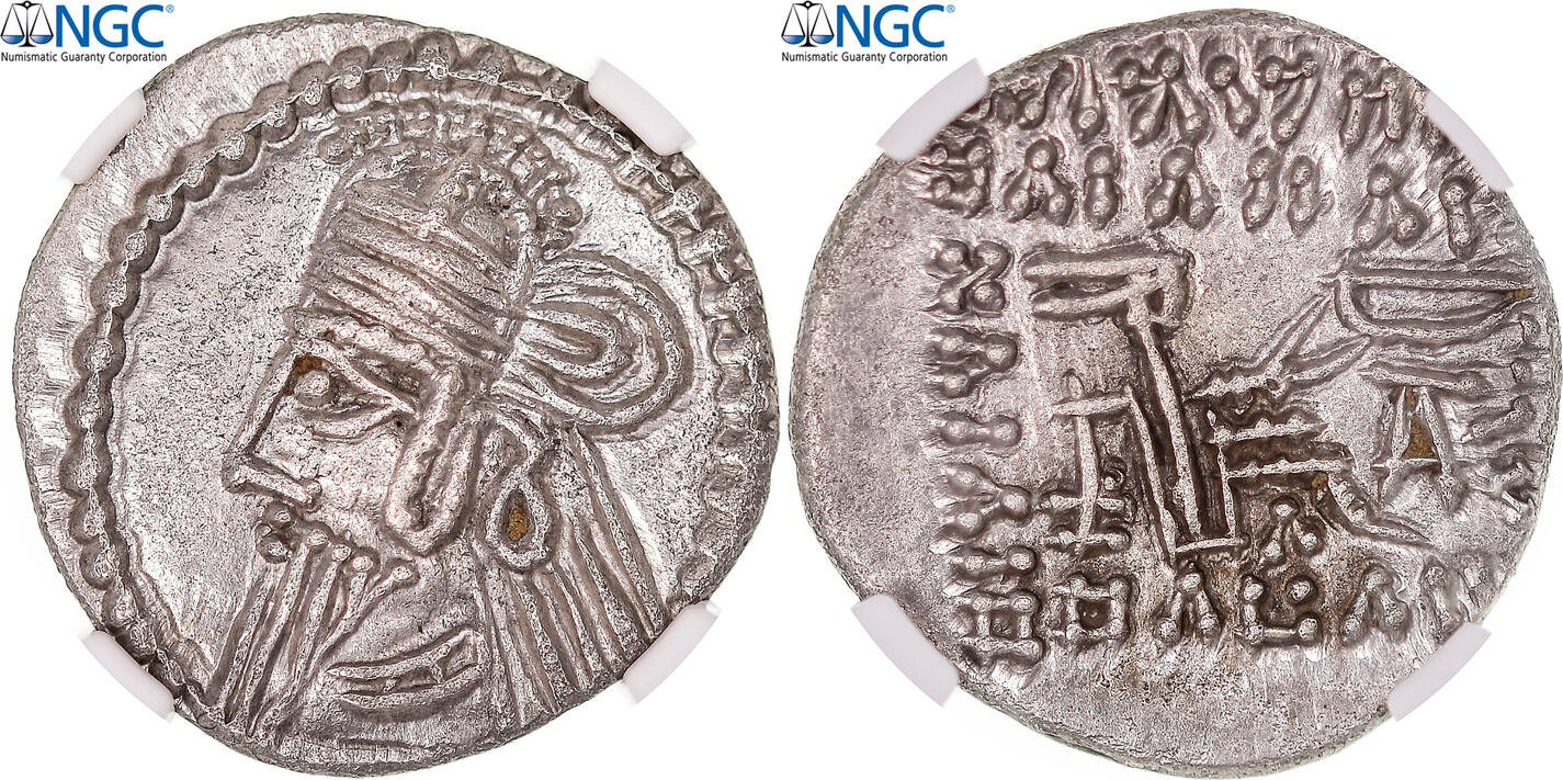 Drachm ca. 190 Ekbatana Münze, Parthia (Kingdom of), Osroes II ...