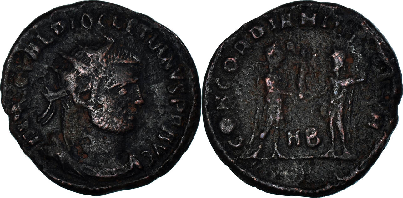 Follis 284-305 Heraclea Münze, Diocletian, Heraclea, S+, Bronze | MA-Shops