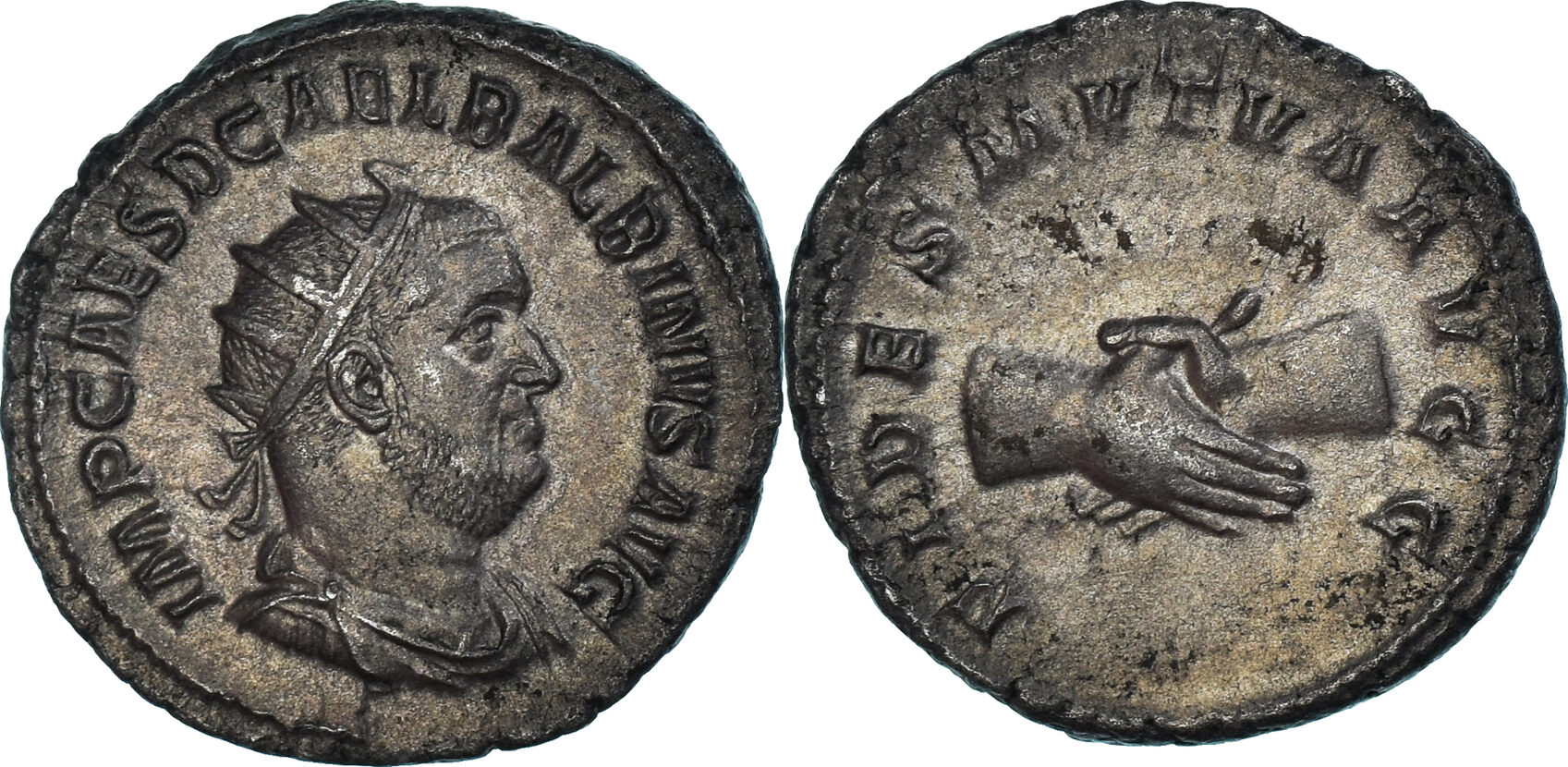 Antoninianus 238 Rome Münze, Balbinus, Rome, SS+, Billon, RIC:IV-11 ...