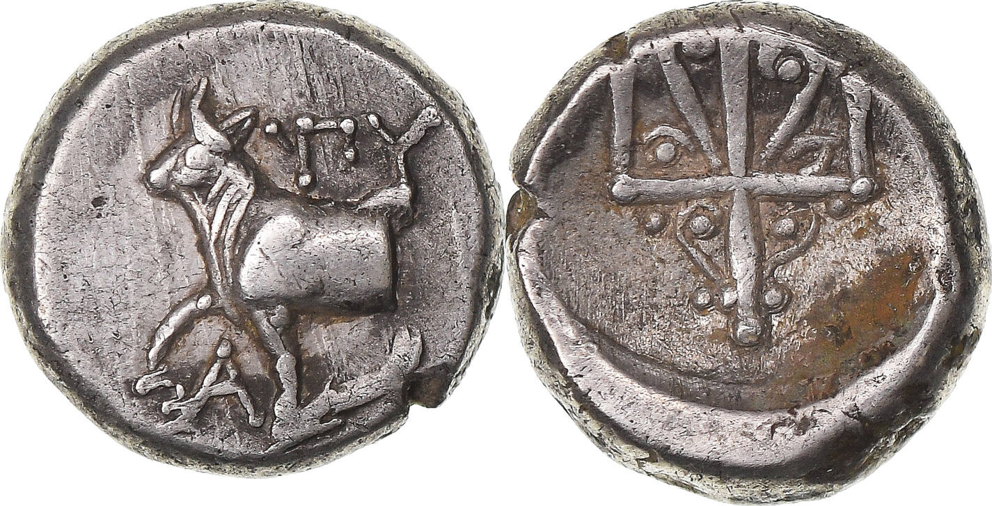 Hemidrachm ca. 387/6-340 BC Byzantiu Münze, Thrace, Byzantium, SS ...