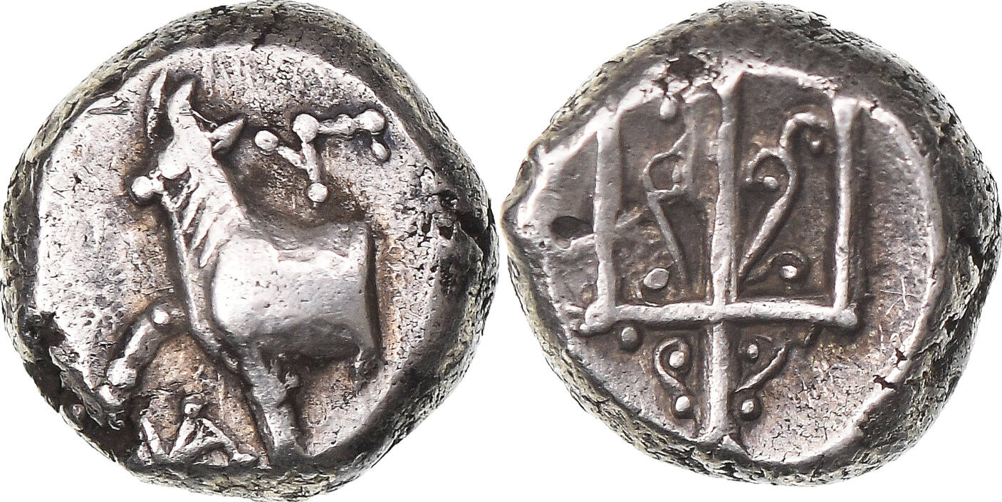 Hemidrachm ca. 387/6-340 BC Byzantiu Münze, Thrace, Byzantium, SS ...