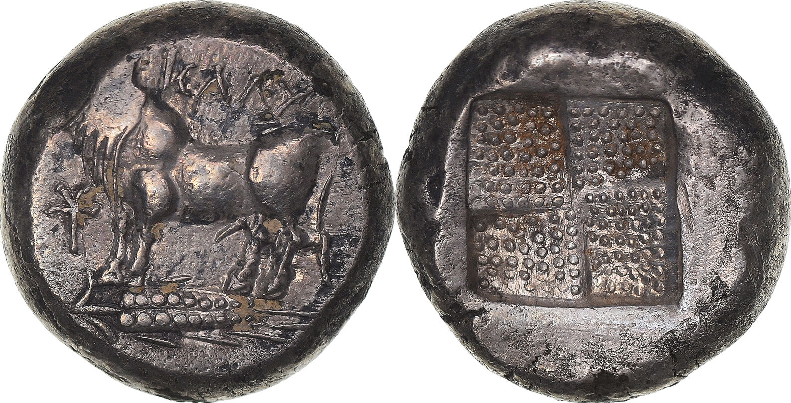 Tetradrachm ca. 387/6-340 BC Kalchedo Münze, Bithynia, Kalchedon, SS ...