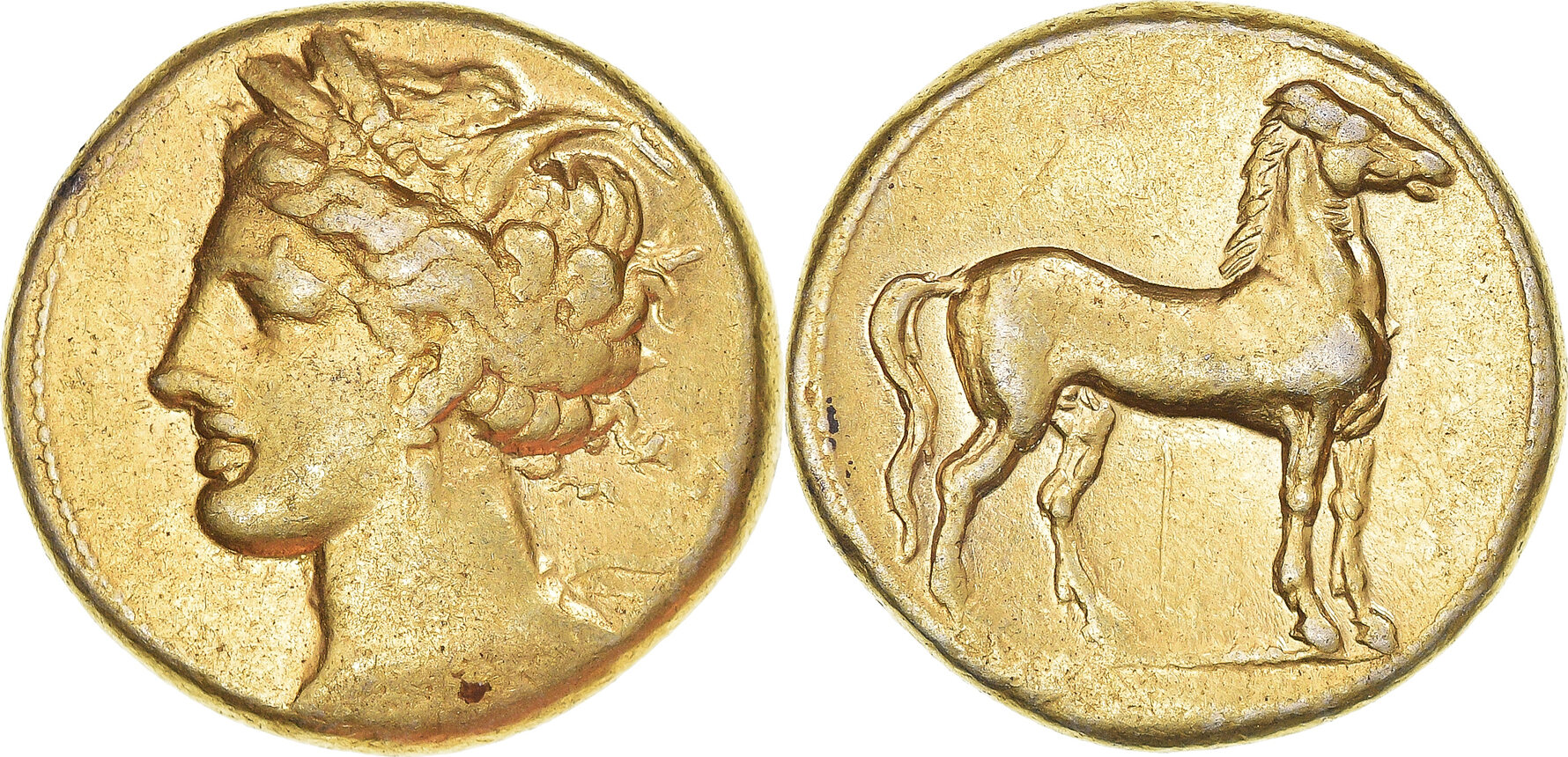 Stater ca. 290-270 BC Carthage Zeugitana, Carthage, Electrum, SS | MA-Shops