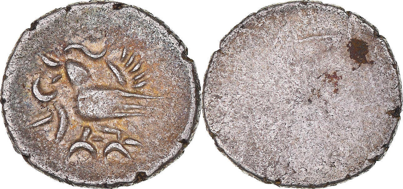 Kambodscha 2 Pe, 1/2 Fuang ND (1847-1860) Münze, Norodom I, SS+, Silber ...