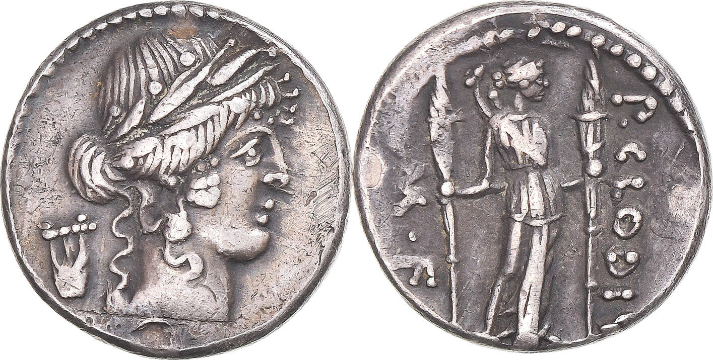 Denarius 42 BC Rome Münze, Claudia, Rome, SS+, Silber, Crawford:494/23 ...