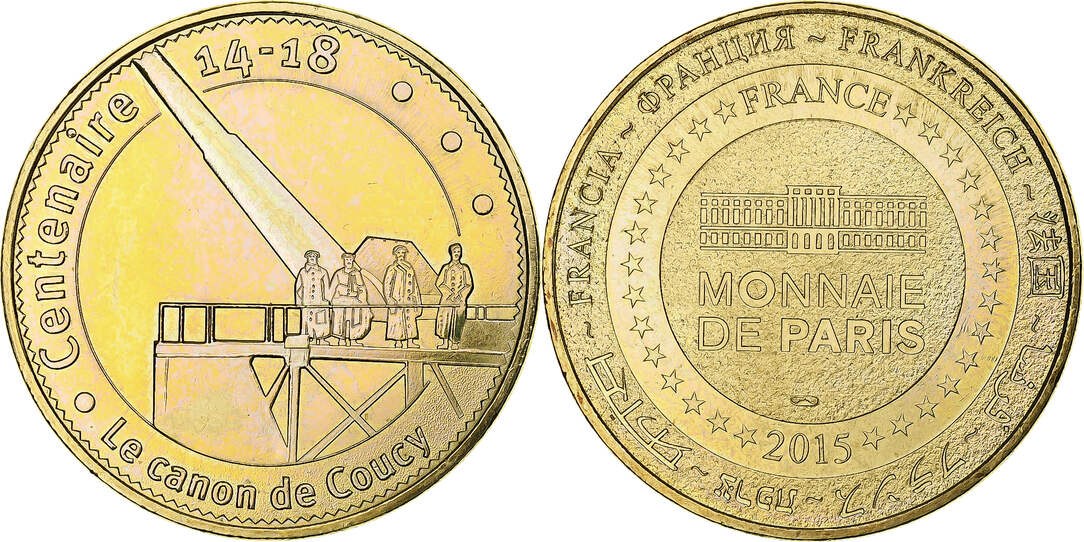 Frankreich betaalpenning 2015 Touristic token, Coucy - Château n°4 - Le ...