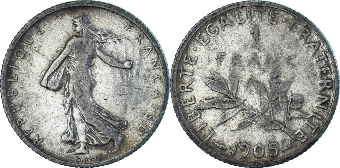 Frankreich Franc 1905 Paris Münze, Semeuse, Paris, S, Silber, KM:844.1 | MA-Shops