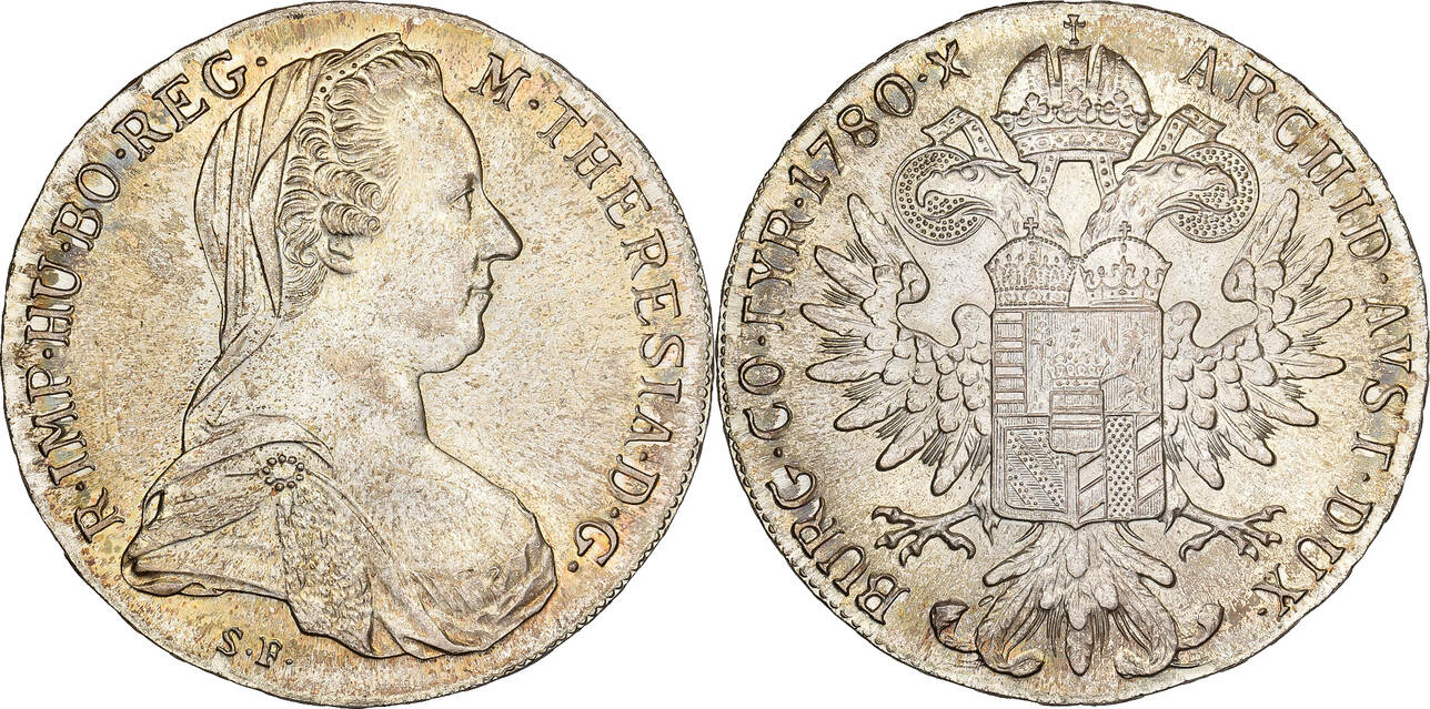 Österreich Thaler 1780 Vienna Maria Theresa, Vienna, Restrike, Silber ...