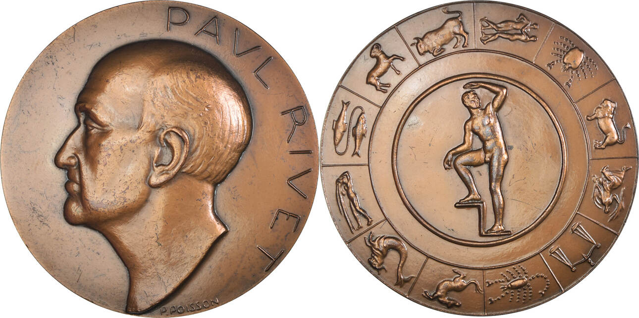 Frankreich Medaille 1983 Medicine, Paul Rivet, Poisson, VZ, Bronze | MA ...