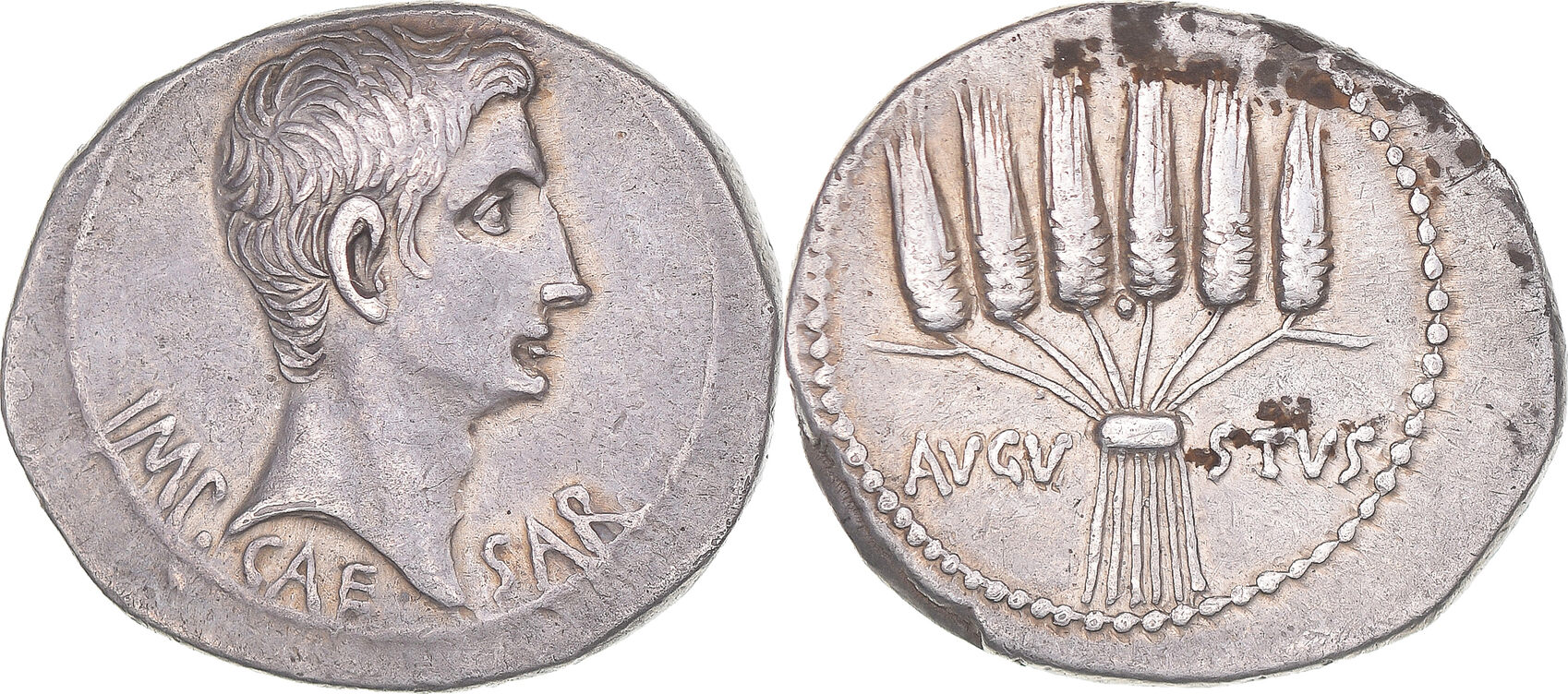 Cistophorus 25 BC Ephesos Münze, Ionia, Augustus, Ephesos, VZ, Silber ...