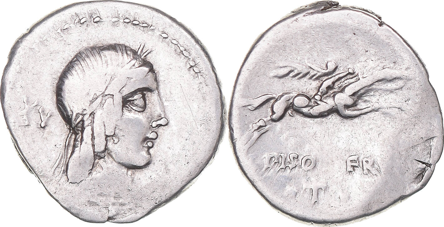 Denarius 90 BC Rome Münze, Calpurnia, Rome, S, Silber, Crawford:340/1 ...