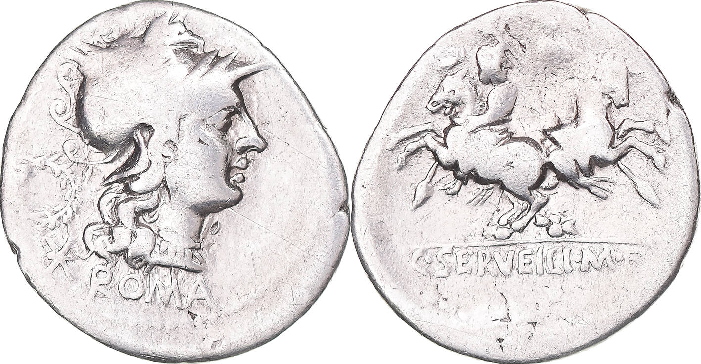 Denarius 136 BC Rome Münze, Servilia, Rome, S, Silber, Crawford:239/1 ...