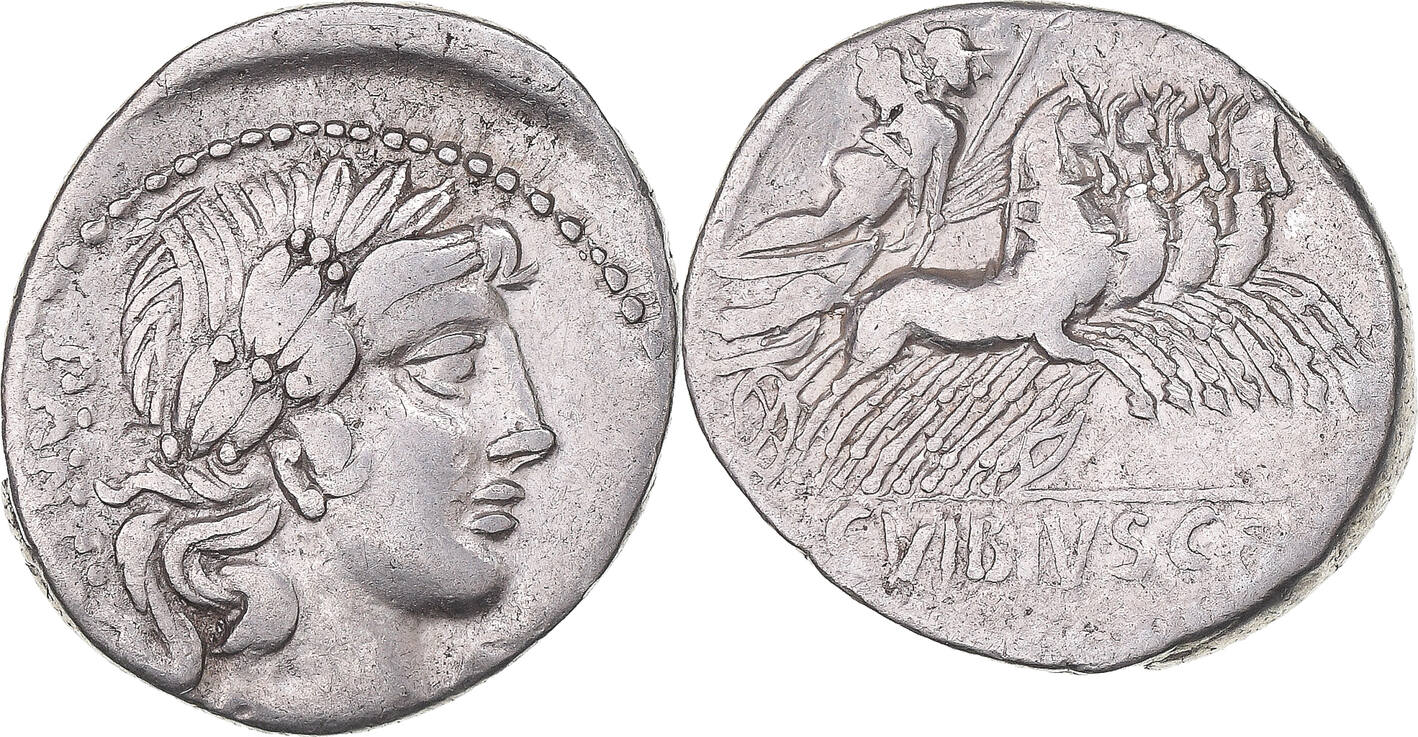 Denarius 90 BC Rome Münze, Vibia, Rome, S+, Silber, Crawford:342/5 | MA ...