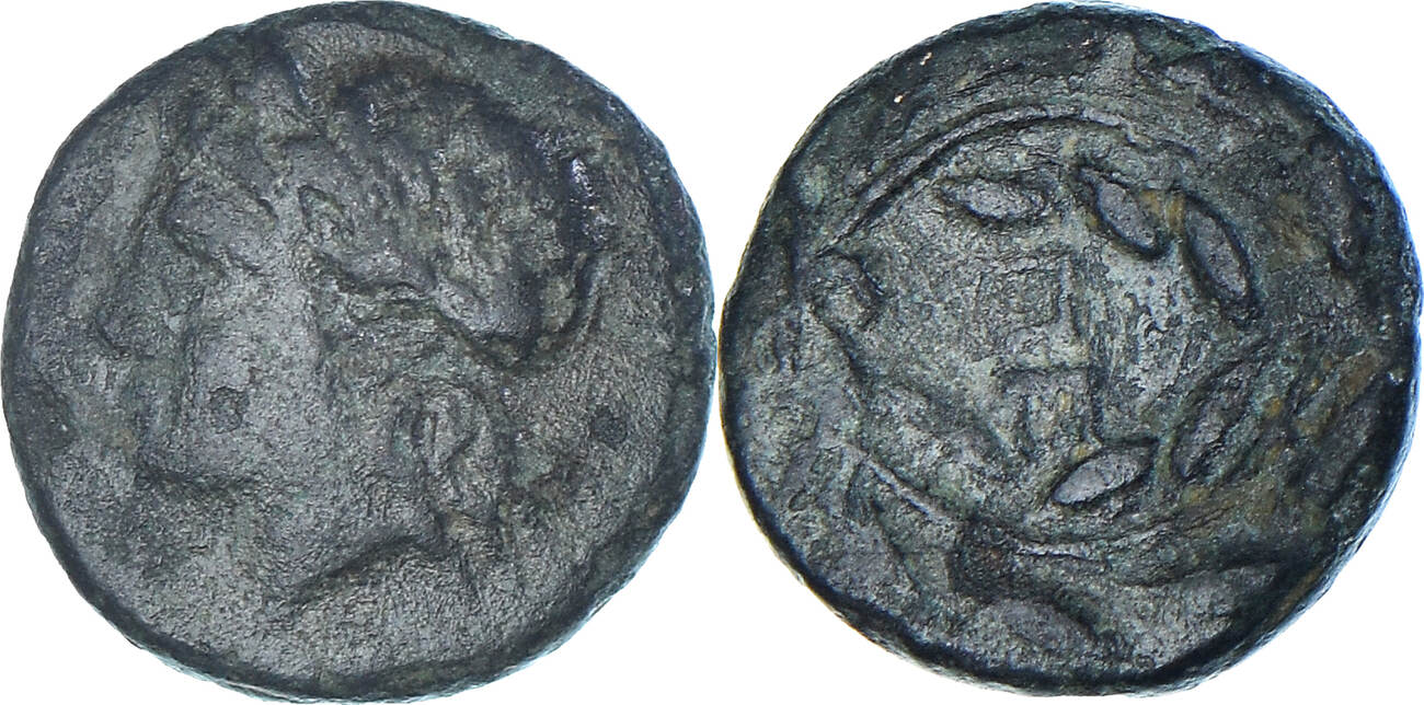 Chalkous Æ 2nd-1st century BC Megara Münze, Megaris, Megara, Rare, SS ...