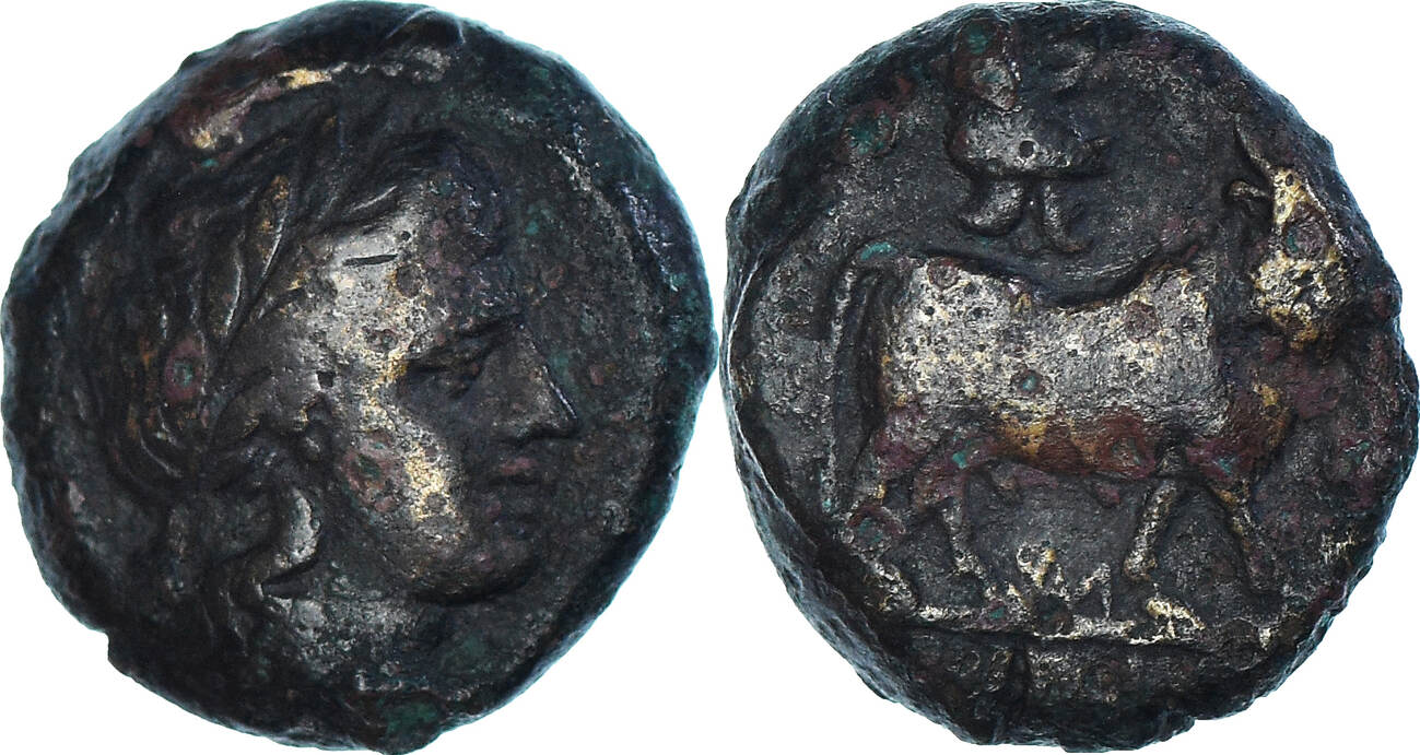 Æ ca. 317-270 BC Neapolis Münze, Campania, Neapolis, S+, Bronze, SNG ...