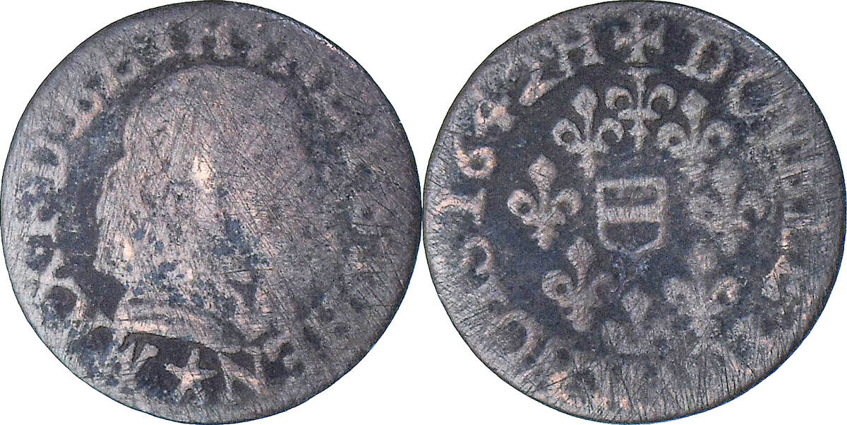Frankreich Double Tournois 1642 Henrichemont Maximilien III de Béthune ...