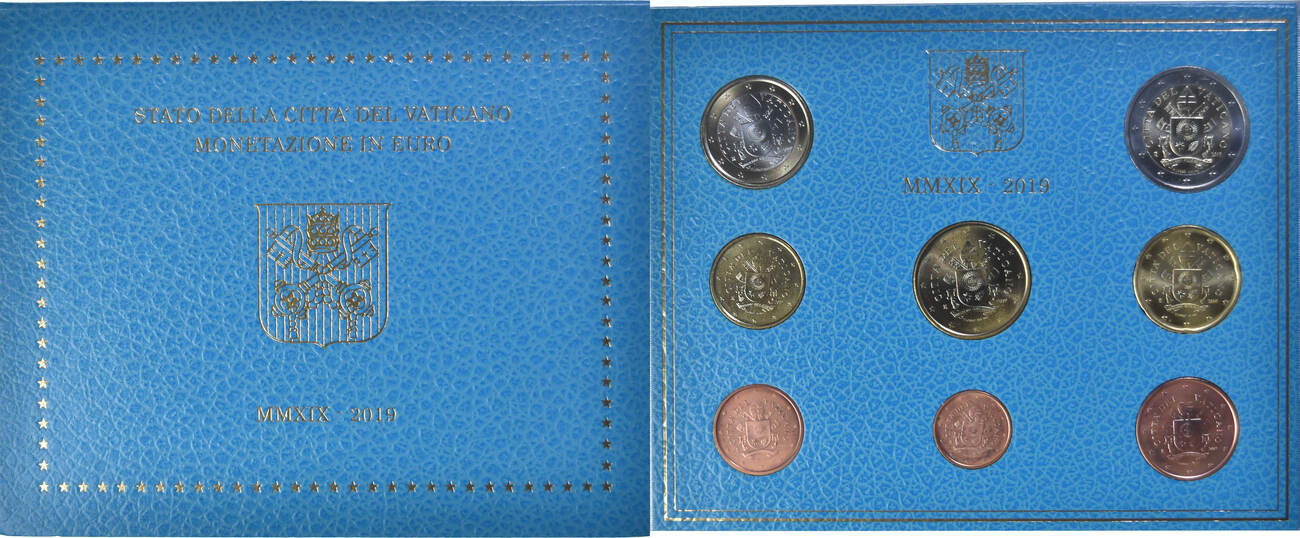 Vatikan Set 1 ct. - 2 Euro 2019 Rome Pape François, Rome, STGL | MA-Shops Vatikan Set 1 ct. - 2 Euro 2019 Rome Pape François, Rome, STGL | MA-Shops
