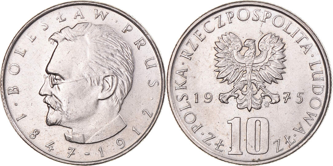 Polen 10 Zlotych 1975 Warsaw Münze, Warsaw, VZ, Kupfer-Nickel, KM:73 | MA-Shops