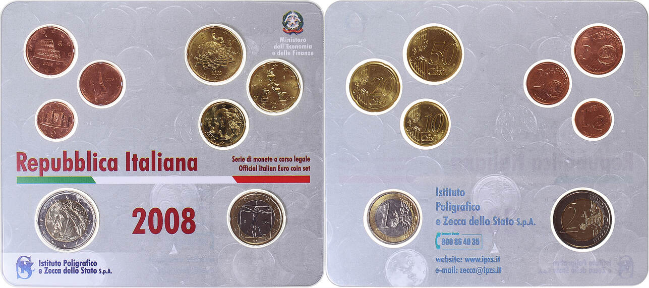 Italien Euro-Set 2008 STGL, (No Composition) | MA-Shops
