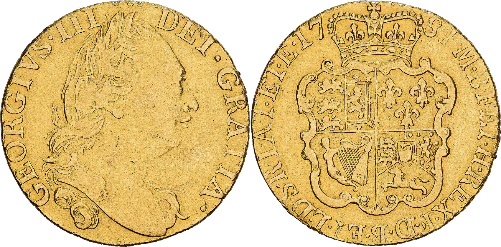 Großbritannien Guinea 1784 George III, London, Gold, SS, KM:604 | MA-Shops