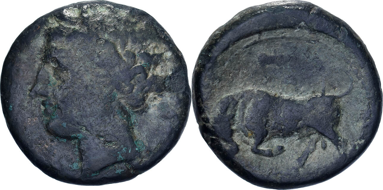 Hemilitron ca. 275-215 v. Chr Syracuse Sicily, Hieron II, Syracuse ...