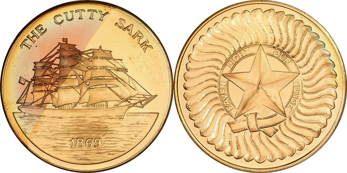 United Kingdom betaalpenning The Cutty Sark, Copper-nickel Aluminium ...