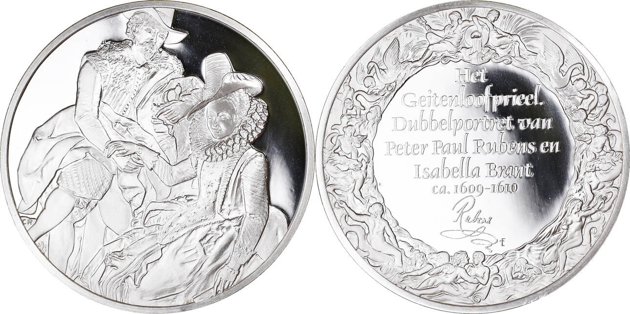 Frankreich Medaille 1980 Peinture, Rubens, Rubens et Isabelle Brandt ...