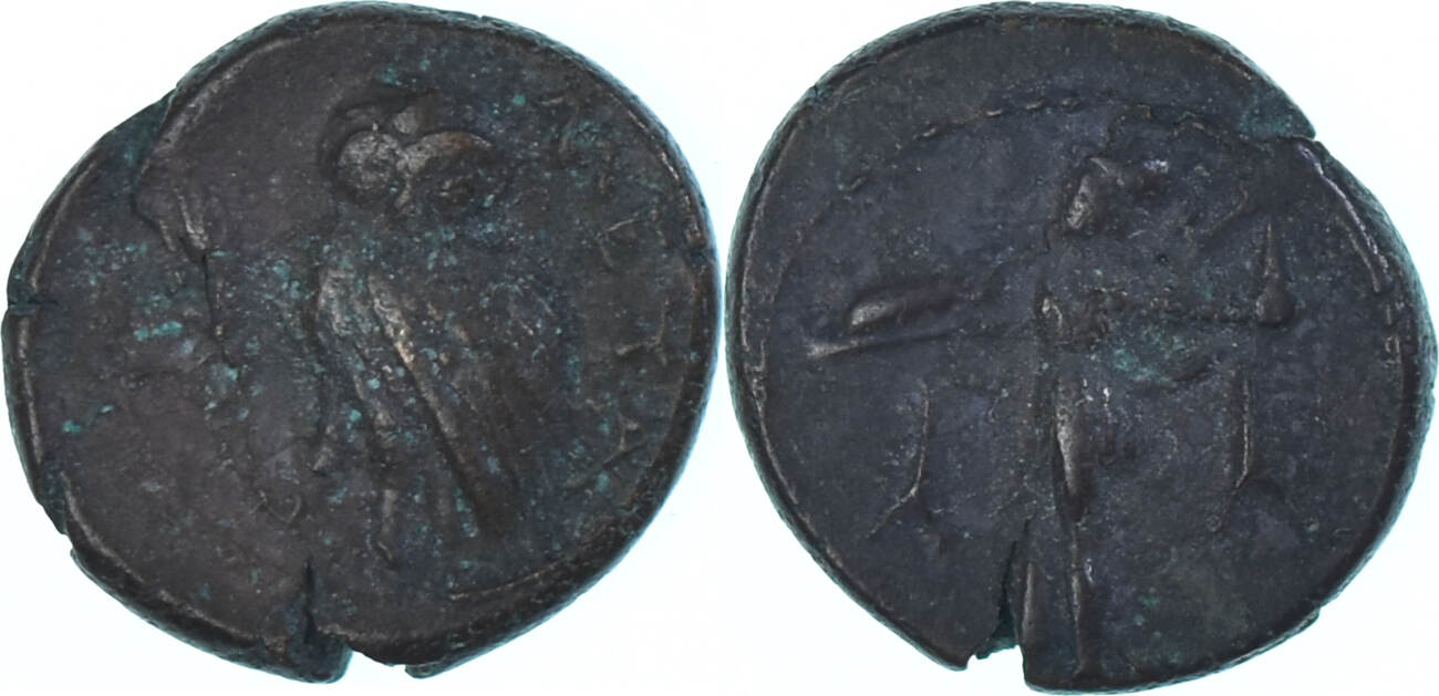 Æ ca. 300-250 BC Metapontio Münze, Lucania, Metapontion, S+, Bronze, HN ...