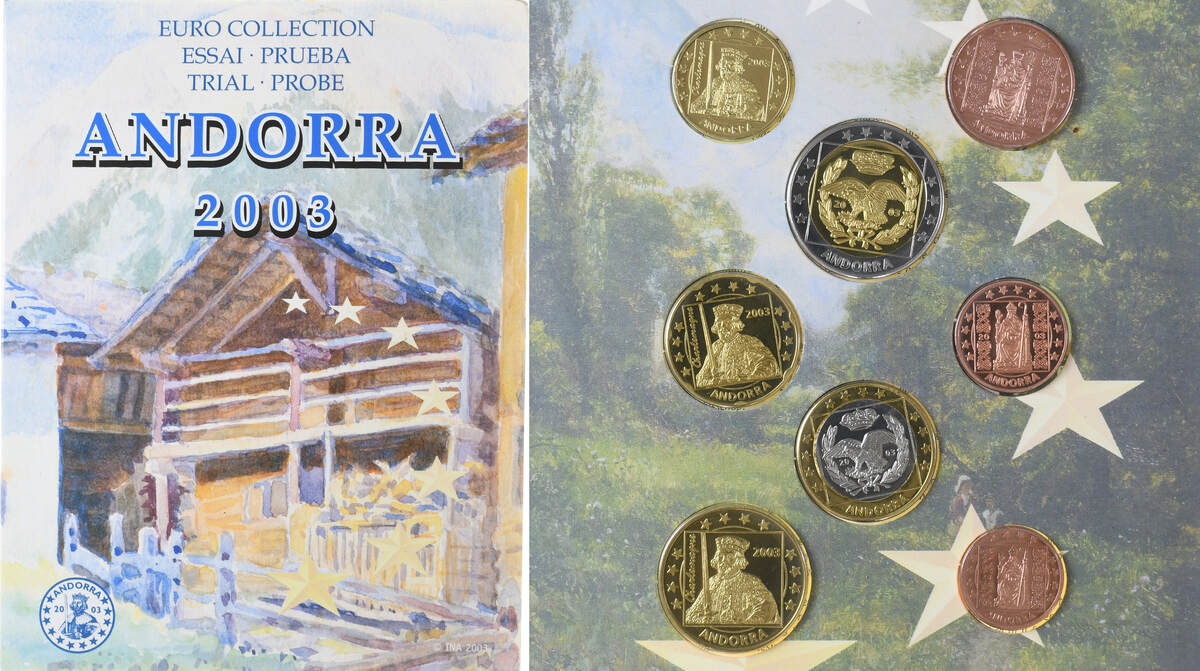 Andorra Pattern euro set 2003 ESSAI, STGL | MA-Shops