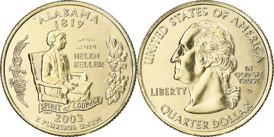 Vereinigte Staaten Quarter 2003 U.S. Mint Münze, Alabama, U.S. Mint ...