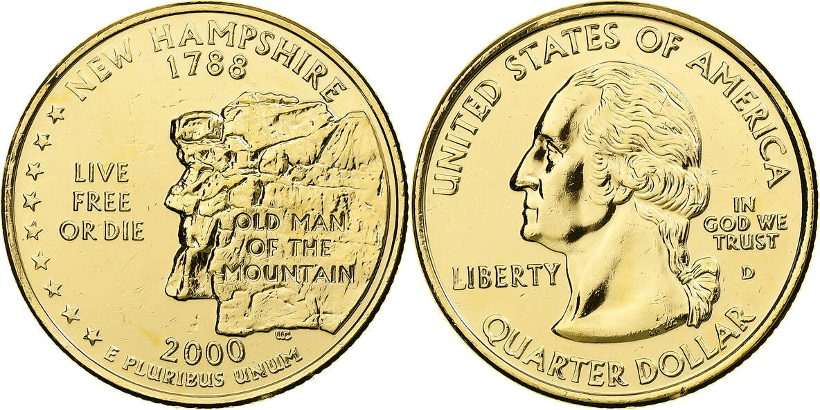 Vereinigte Staaten Quarter 2000 D New Hampshire, U.S. Mint, Denver ...