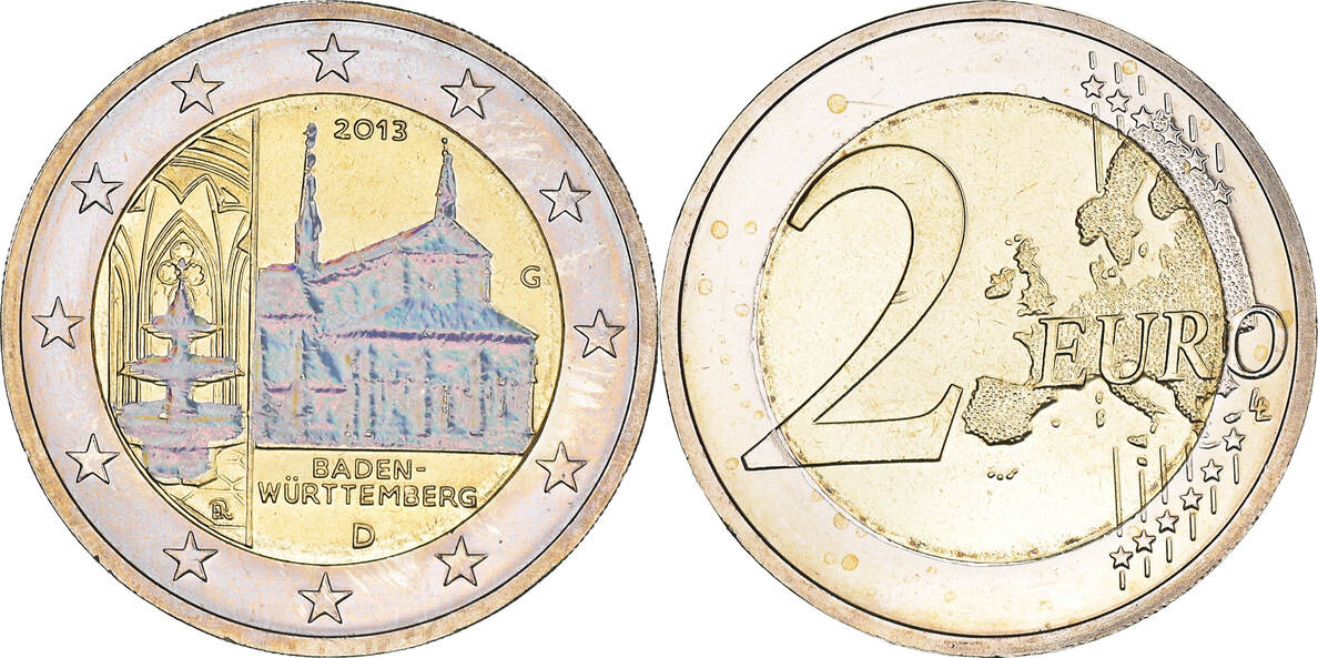 Bundesrepublik Deutschland 2 Euro 2013 G Baden-Wurttemberg, Karlsruhe ...