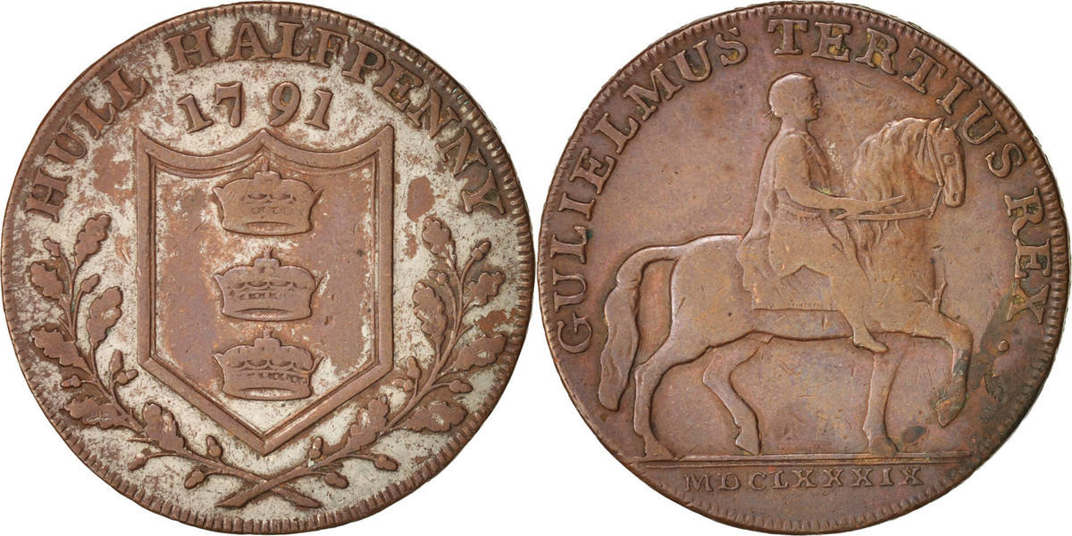 Großbritannien betaalpenning 1791 Token, Garton's Hull (Yorkshire ...