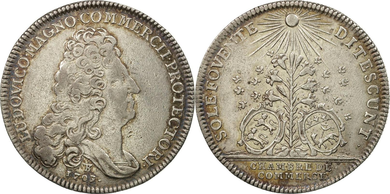 Frankreich betaalpenning 1703 Token, Louis XIV, Chambre de Commerce de ...