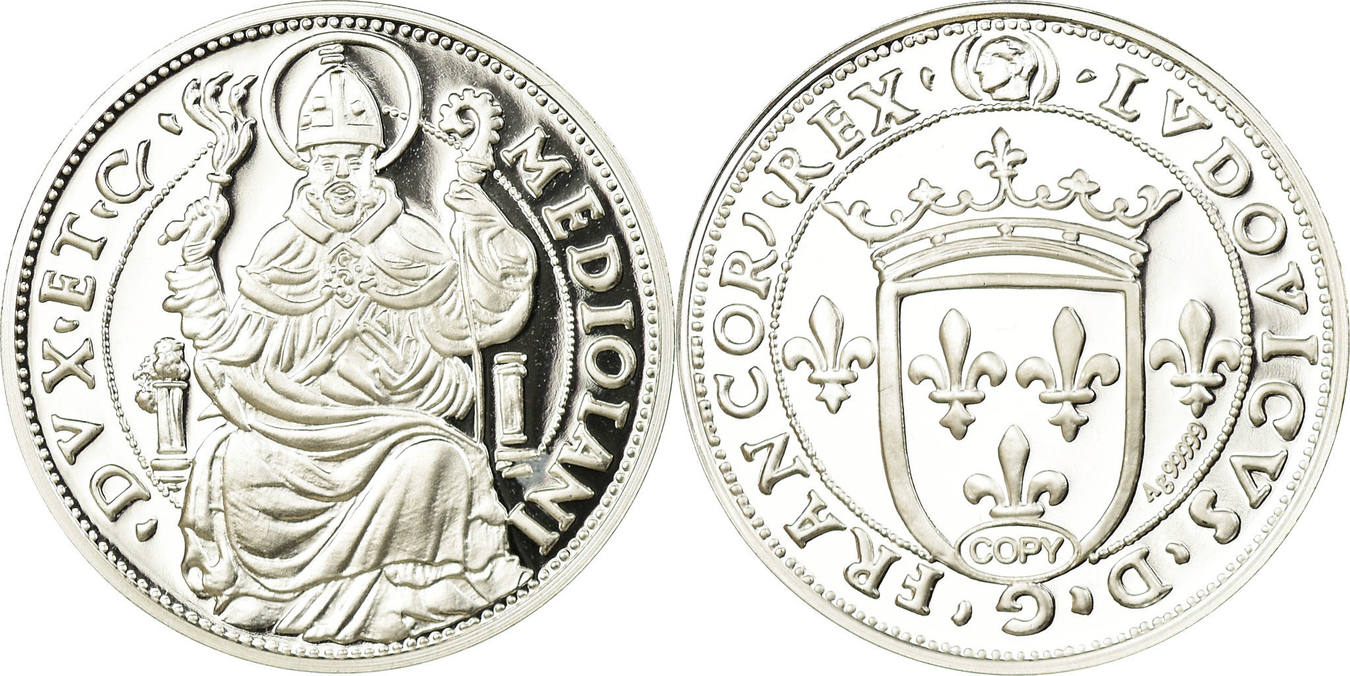 Frankreich Medaille Reproduction, Louis XII, Duché de Milan, STGL ...